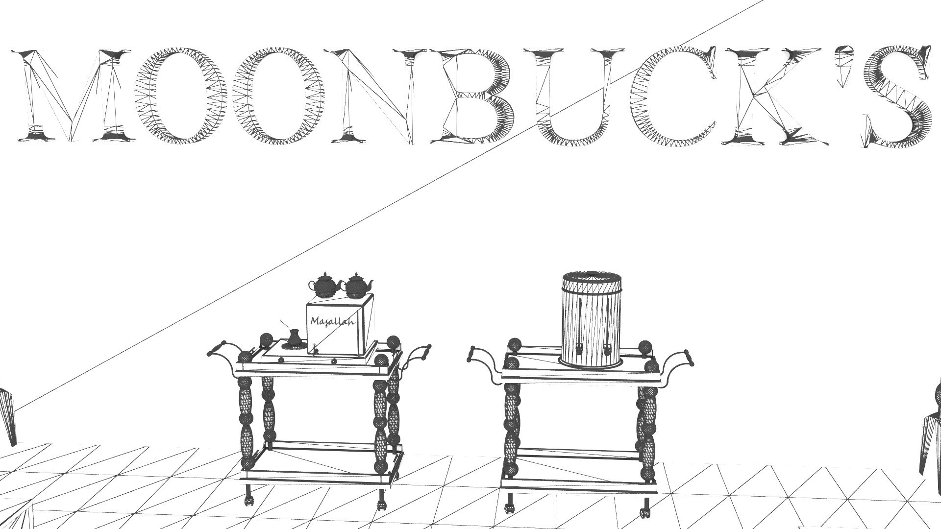 3D Model Moonbucks Cafe House - TurboSquid 1901931