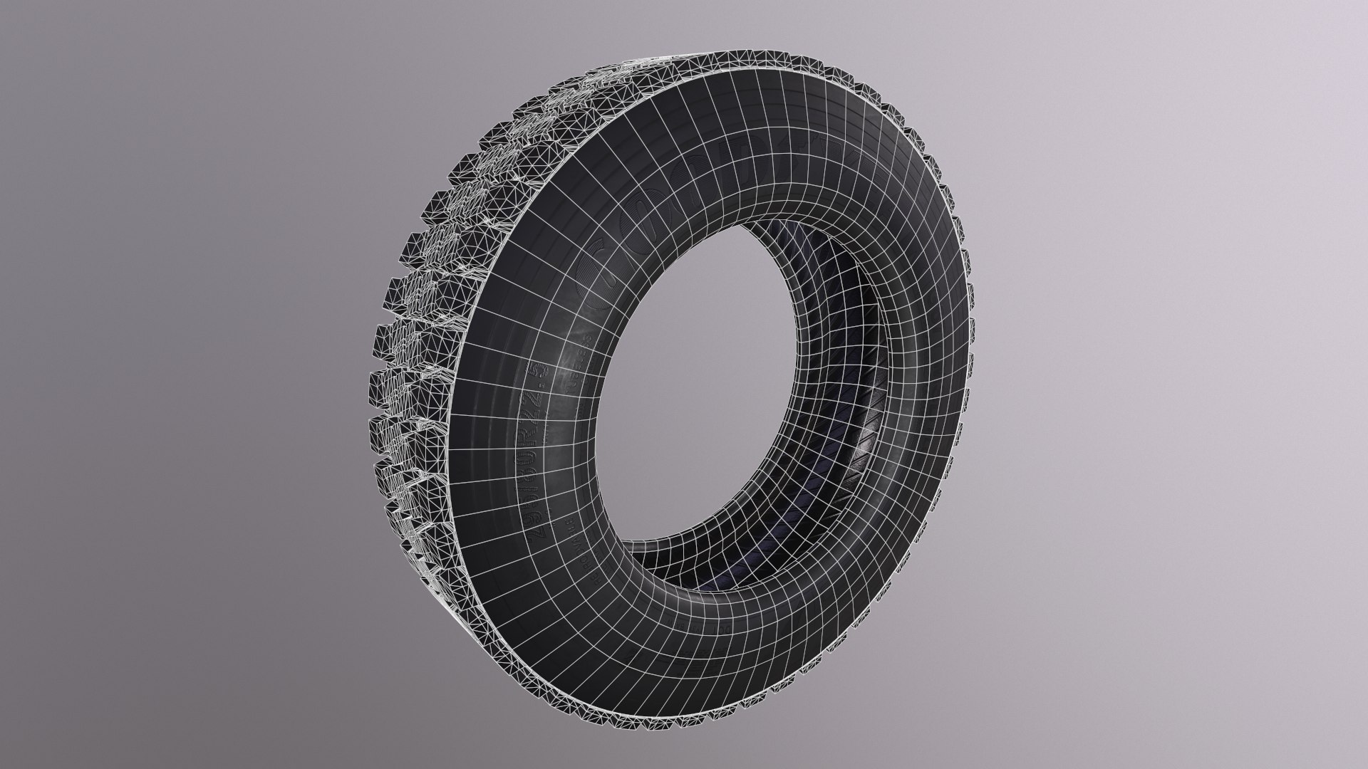 3D LOW POLY TRUCK TIRE - TurboSquid 1864814