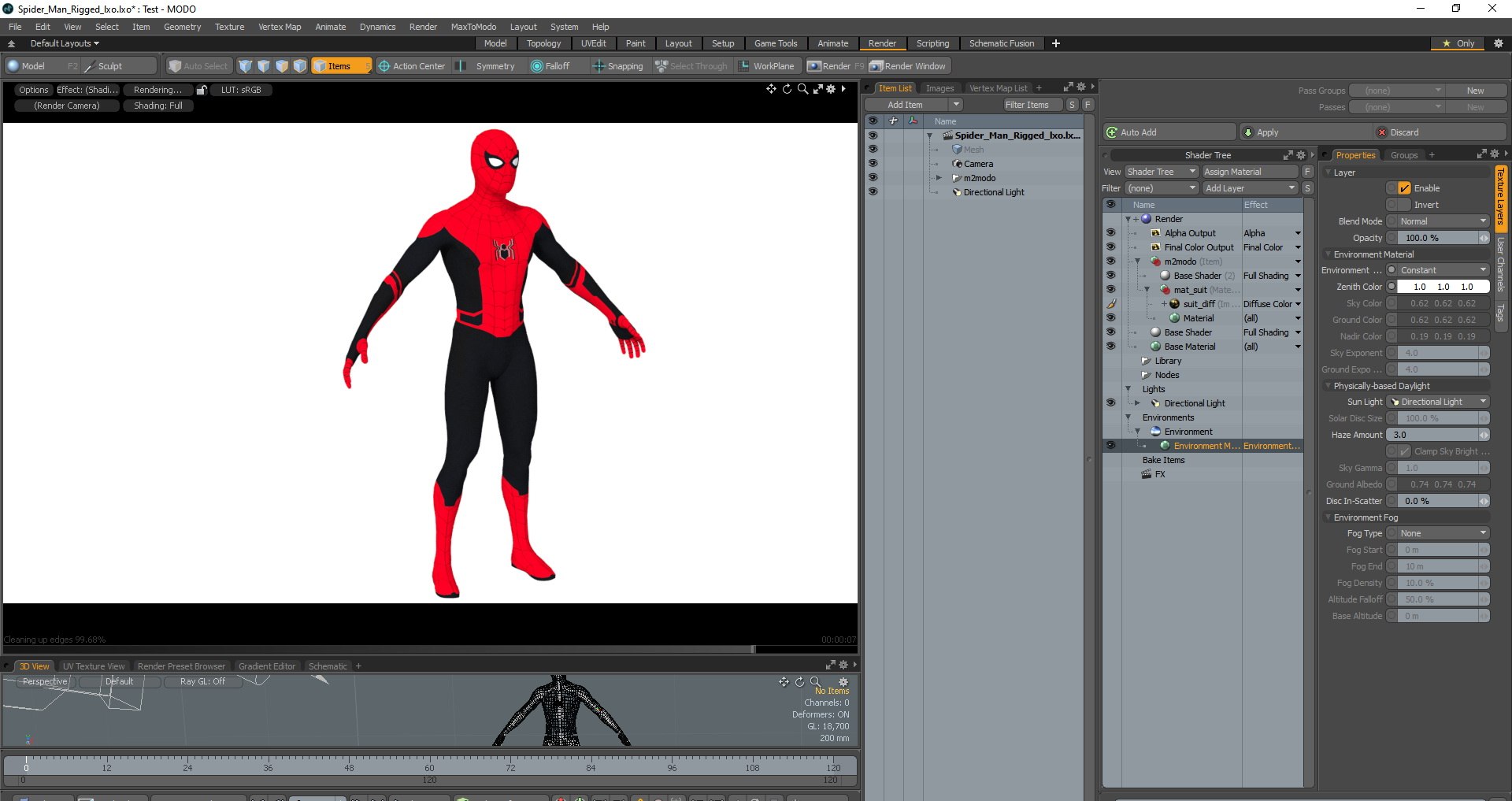 3D Spider Man Rigged For Modo - TurboSquid 1859857