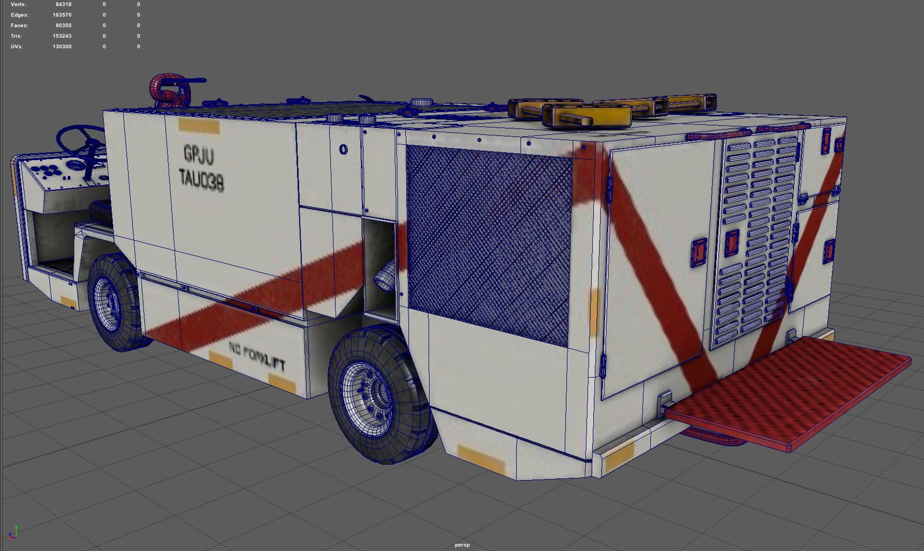3D P25 Fire Engine Model - TurboSquid 2047832