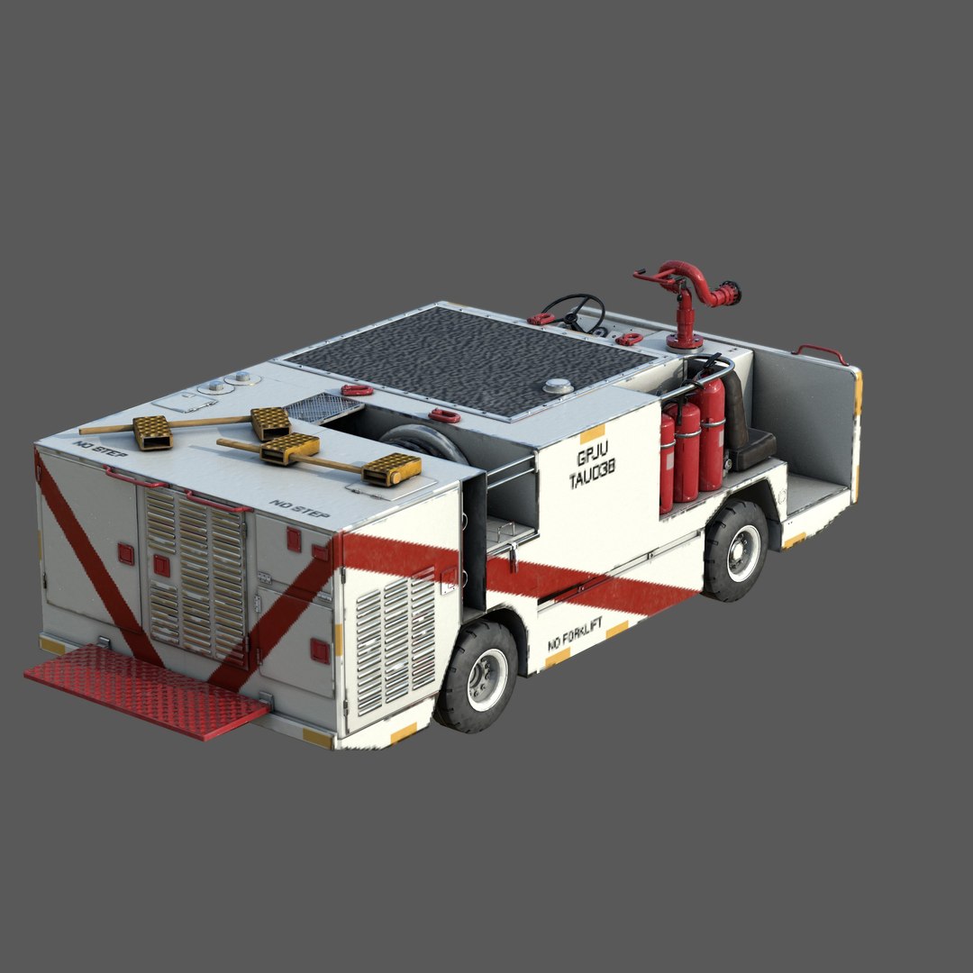 3D P25 Fire Engine Model - TurboSquid 2047832