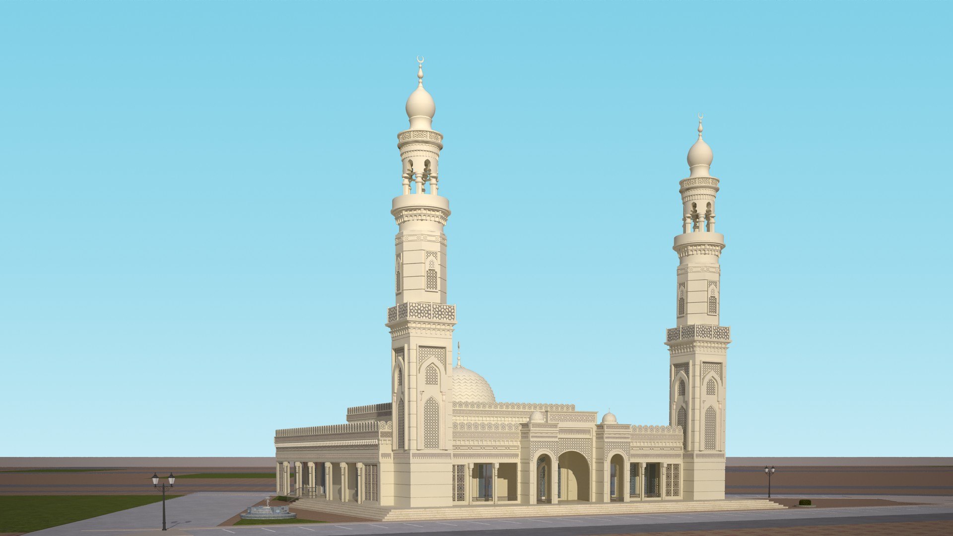 3D Mosque 3D No2 - TurboSquid 2165840