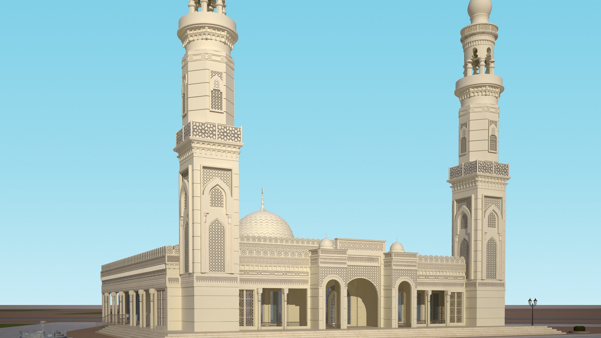 3D Mosque 3D No2 - TurboSquid 2165840