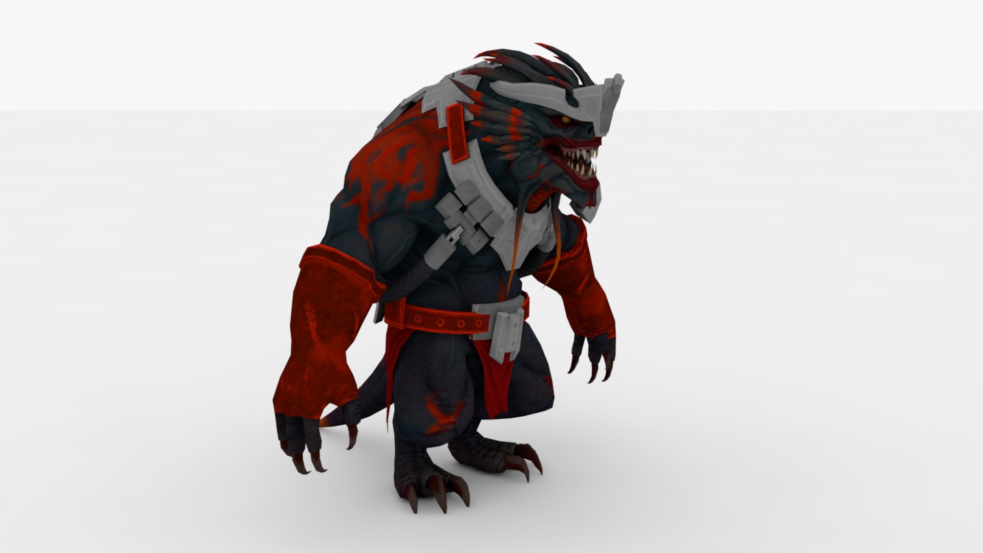 3D Flame Monster Creature Model - TurboSquid 2333659