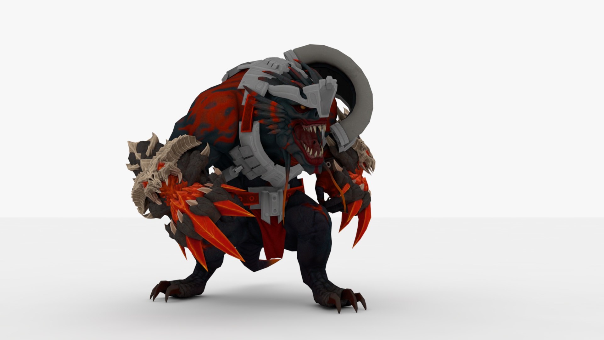 3D Flame Monster Creature Model - TurboSquid 2333659