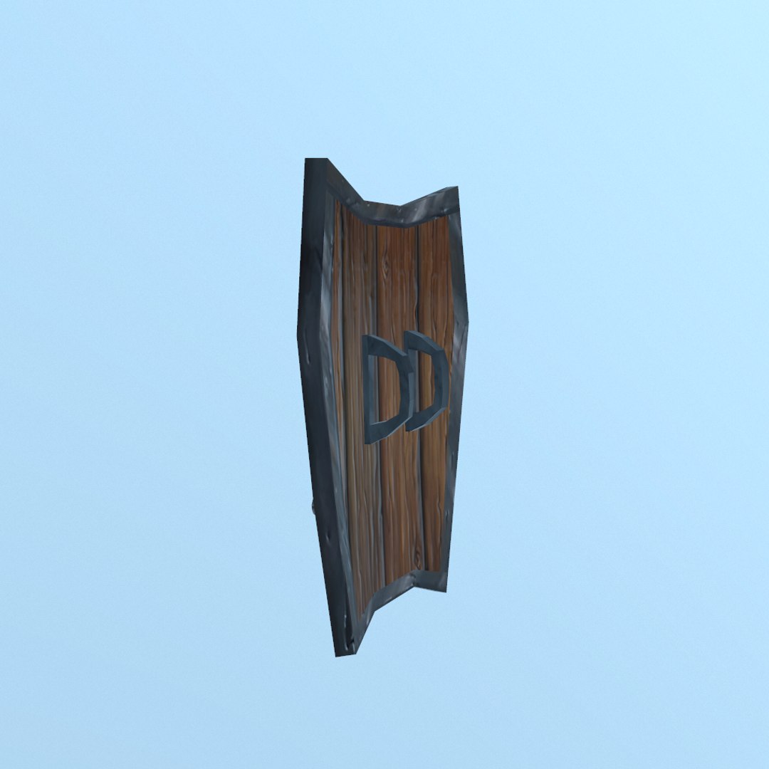 3D model shield hand painted - TurboSquid 1170983