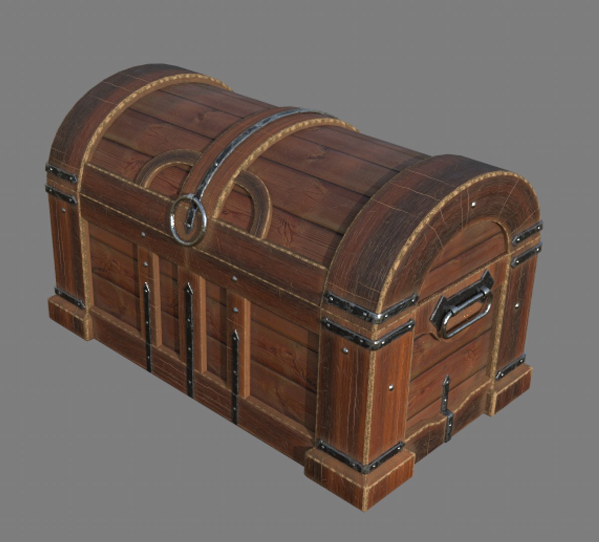 3D Wooden Chest - TurboSquid 1300375