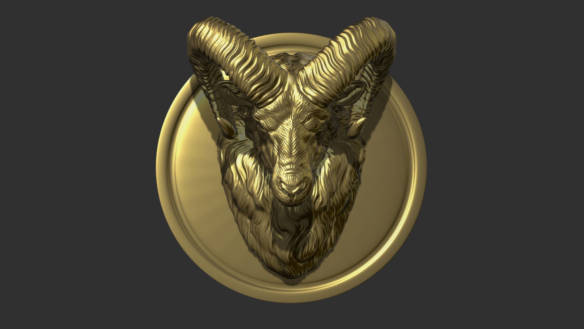 Big Horned Ram Head Model - TurboSquid 1878722