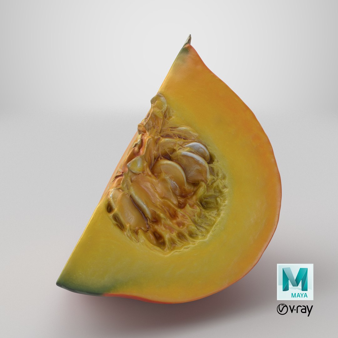 3D Model Pumpkin Slice - TurboSquid 2198974