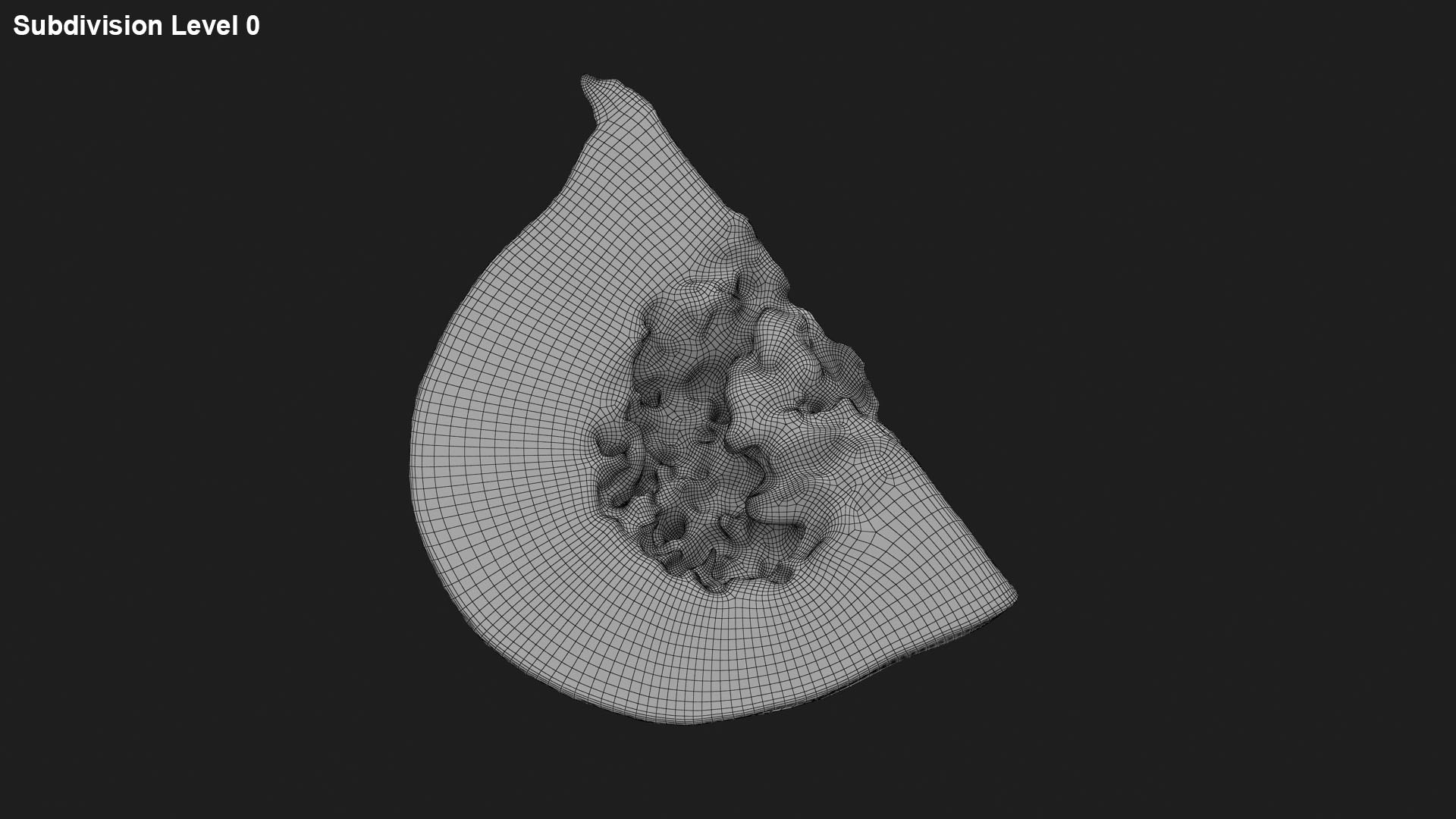 3D Model Pumpkin Slice - TurboSquid 2198974