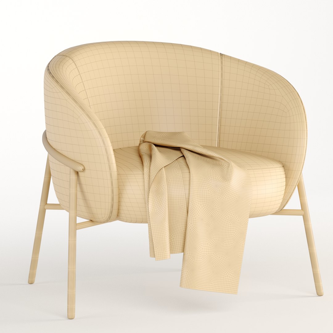 RIMO Armchair By Parla 3D Model - TurboSquid 2194867