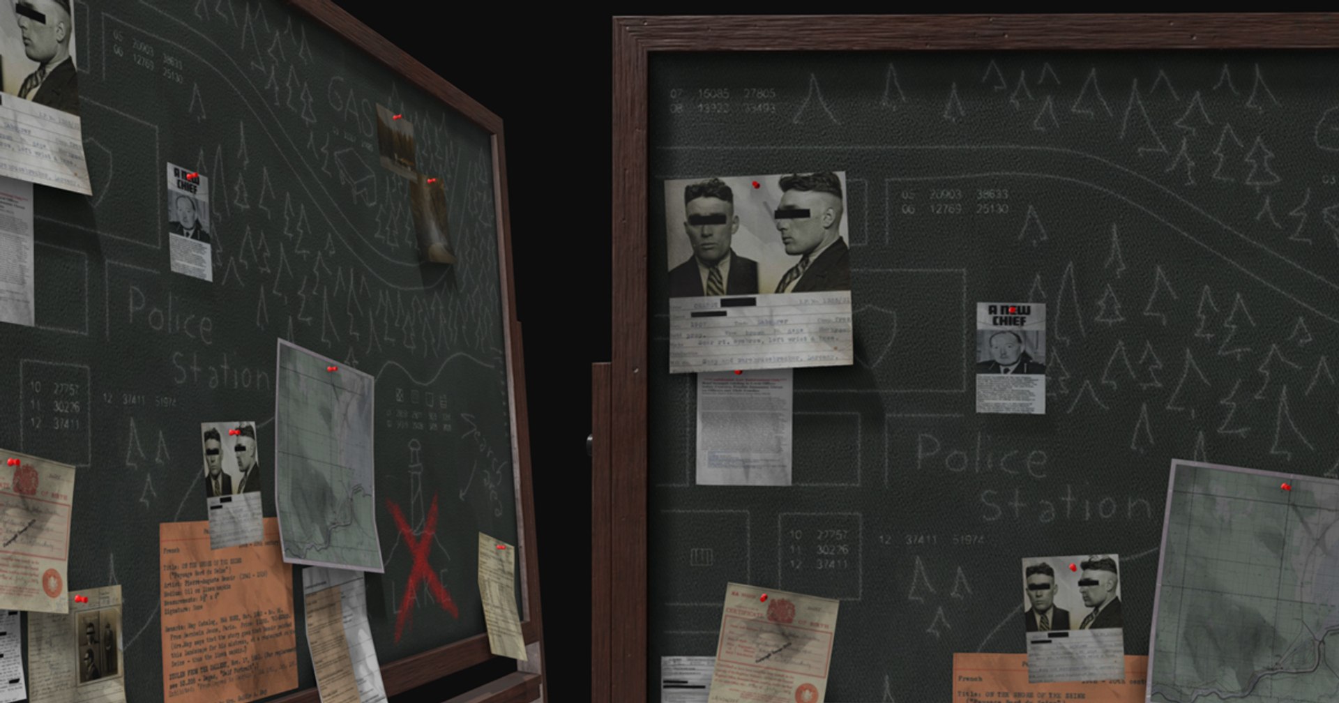 Pbr Police Chalkboard 3D Model - TurboSquid 1371797