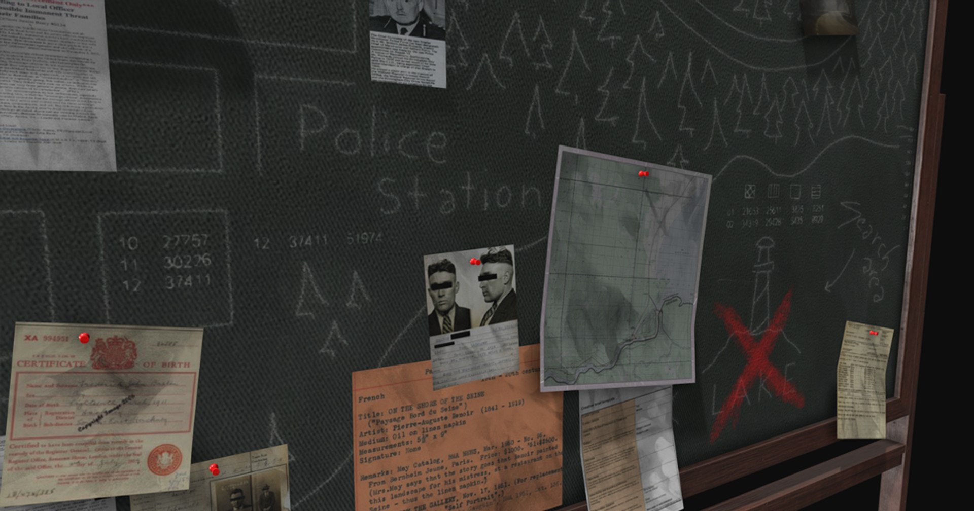 Pbr Police Chalkboard 3D Model - TurboSquid 1371797