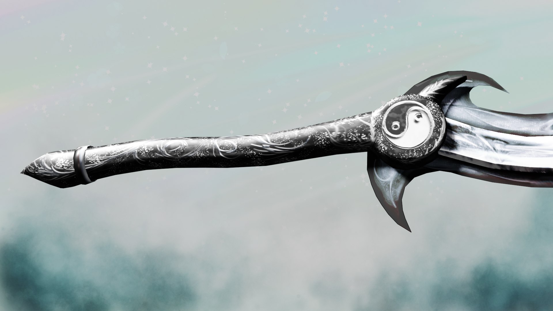 3D sword yin yang model - TurboSquid 1678391
