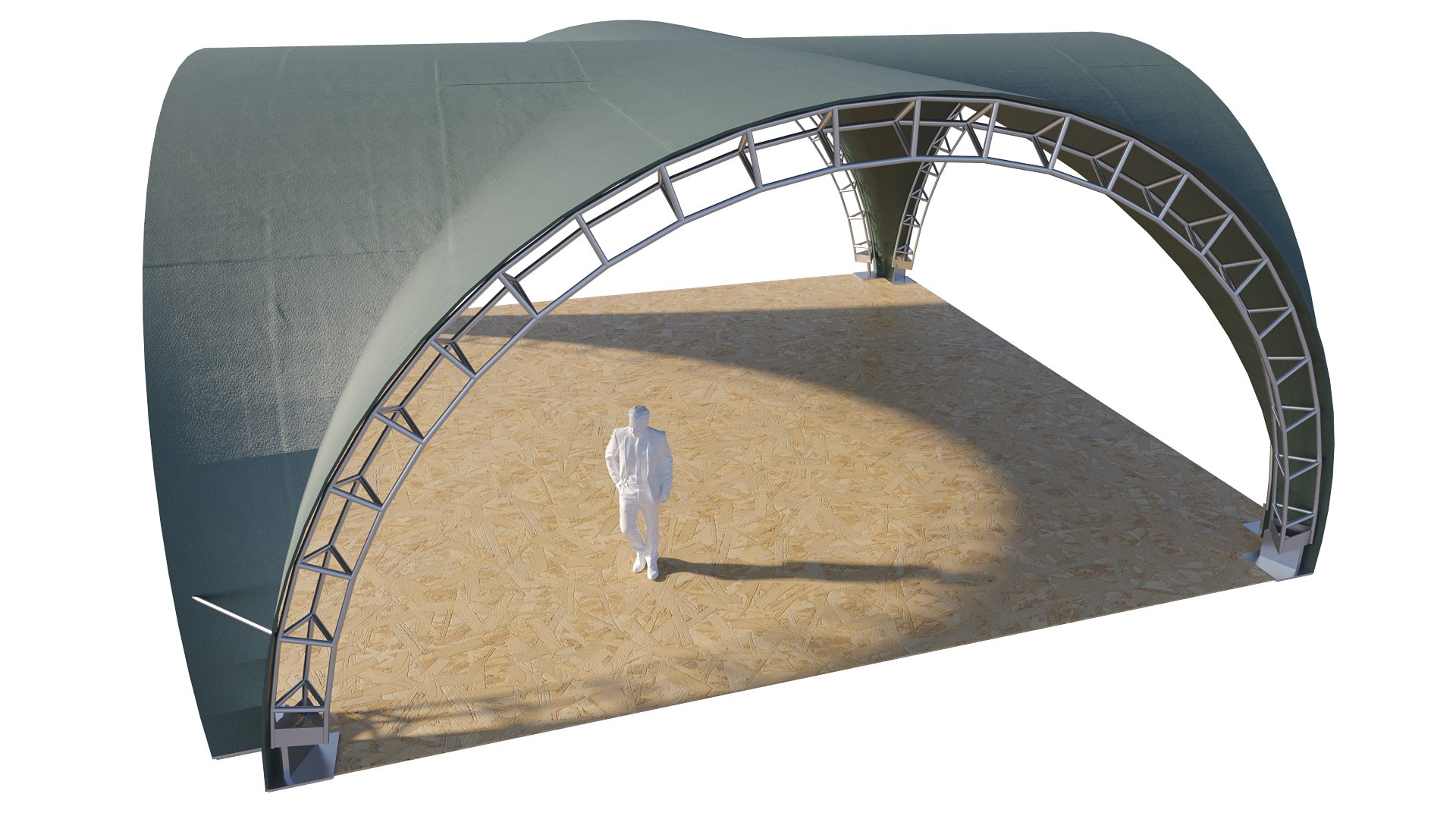 Arch Tent Rectangular 3D - TurboSquid 2123183