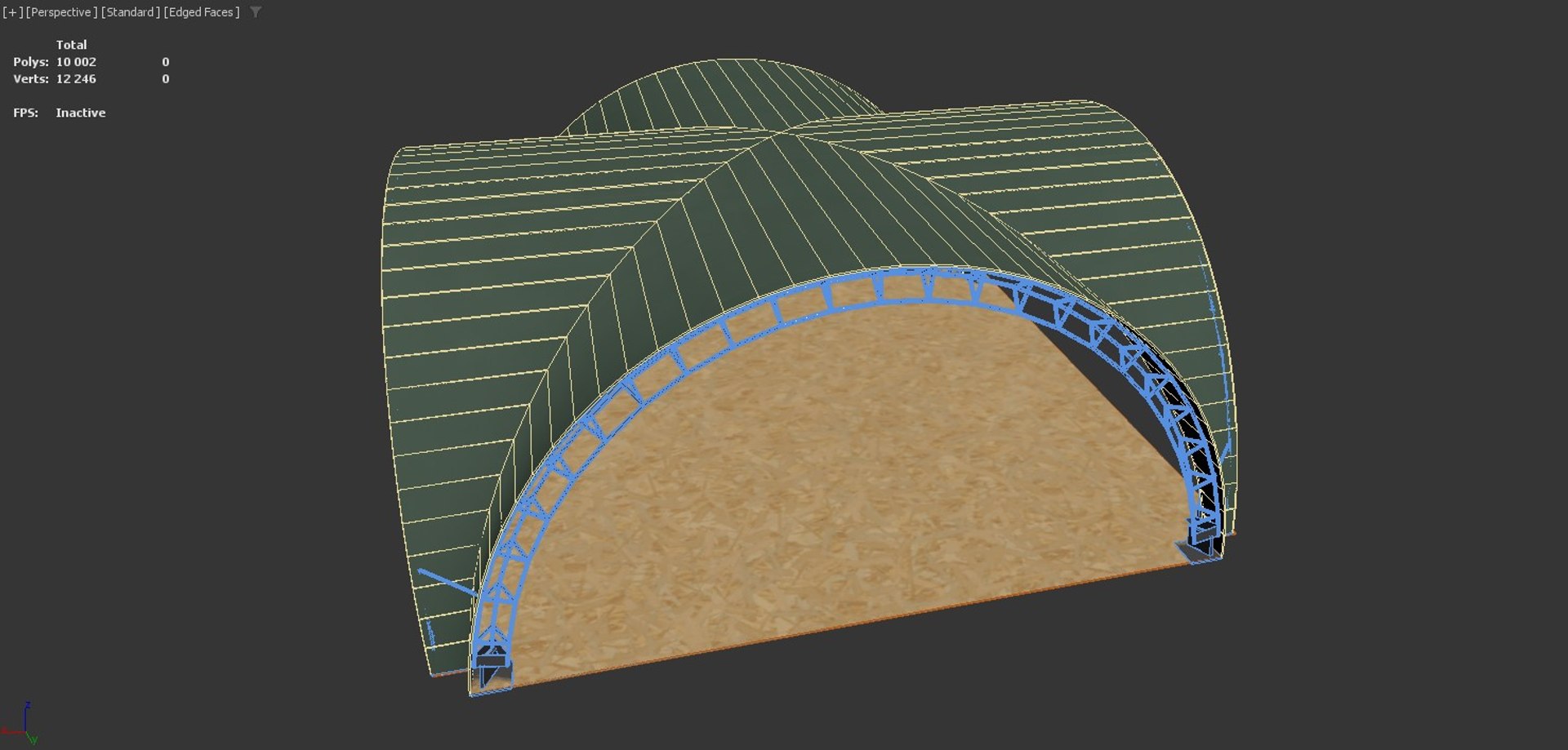 Arch Tent Rectangular 3D - TurboSquid 2123183