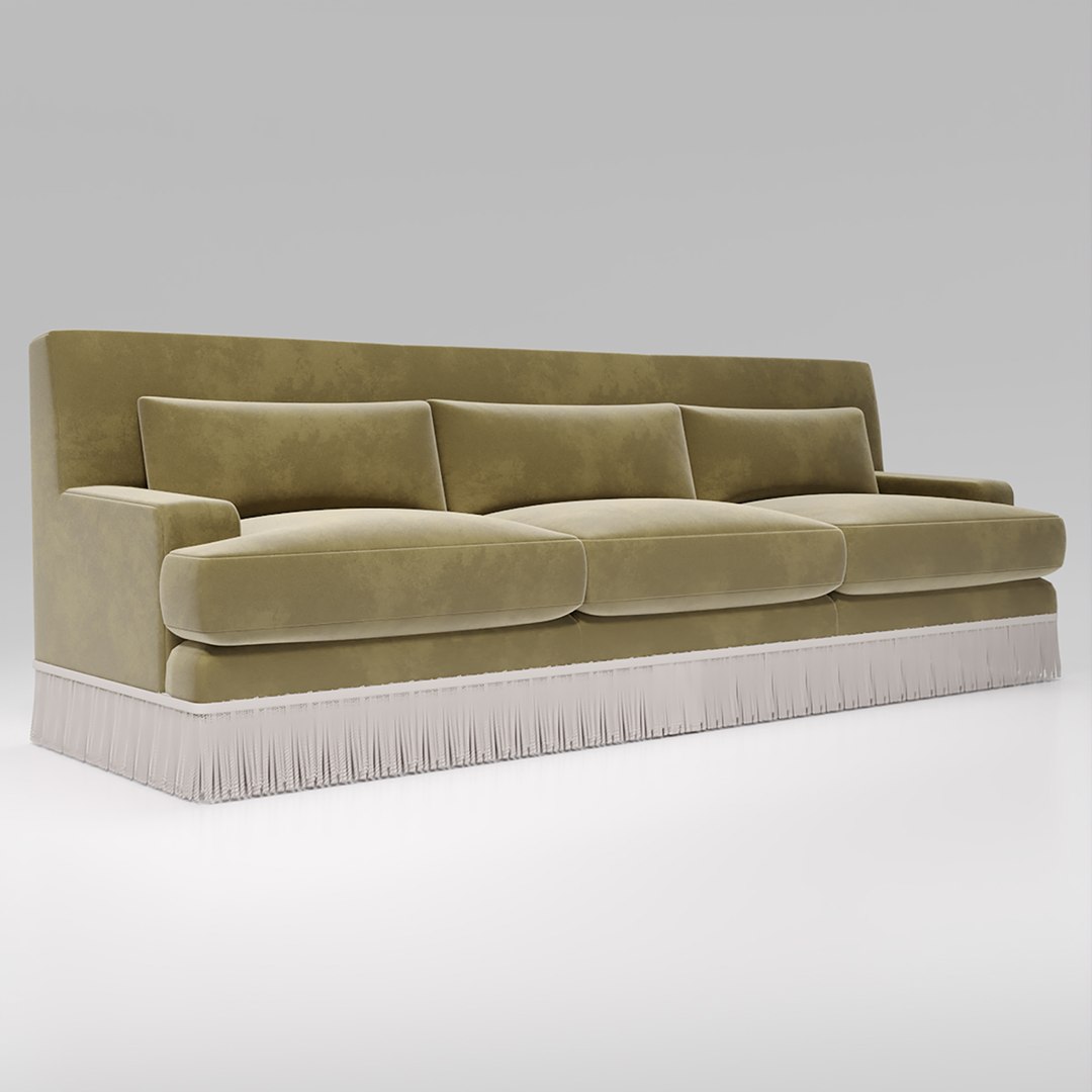 3D Model Yves Fringe Sofa - TurboSquid 2362750