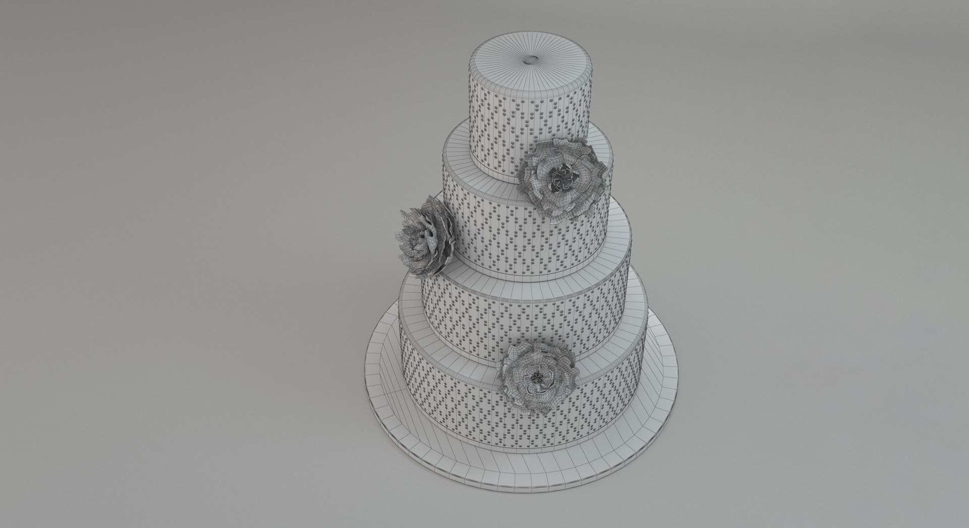 3D Wedding Cake - TurboSquid 1507401