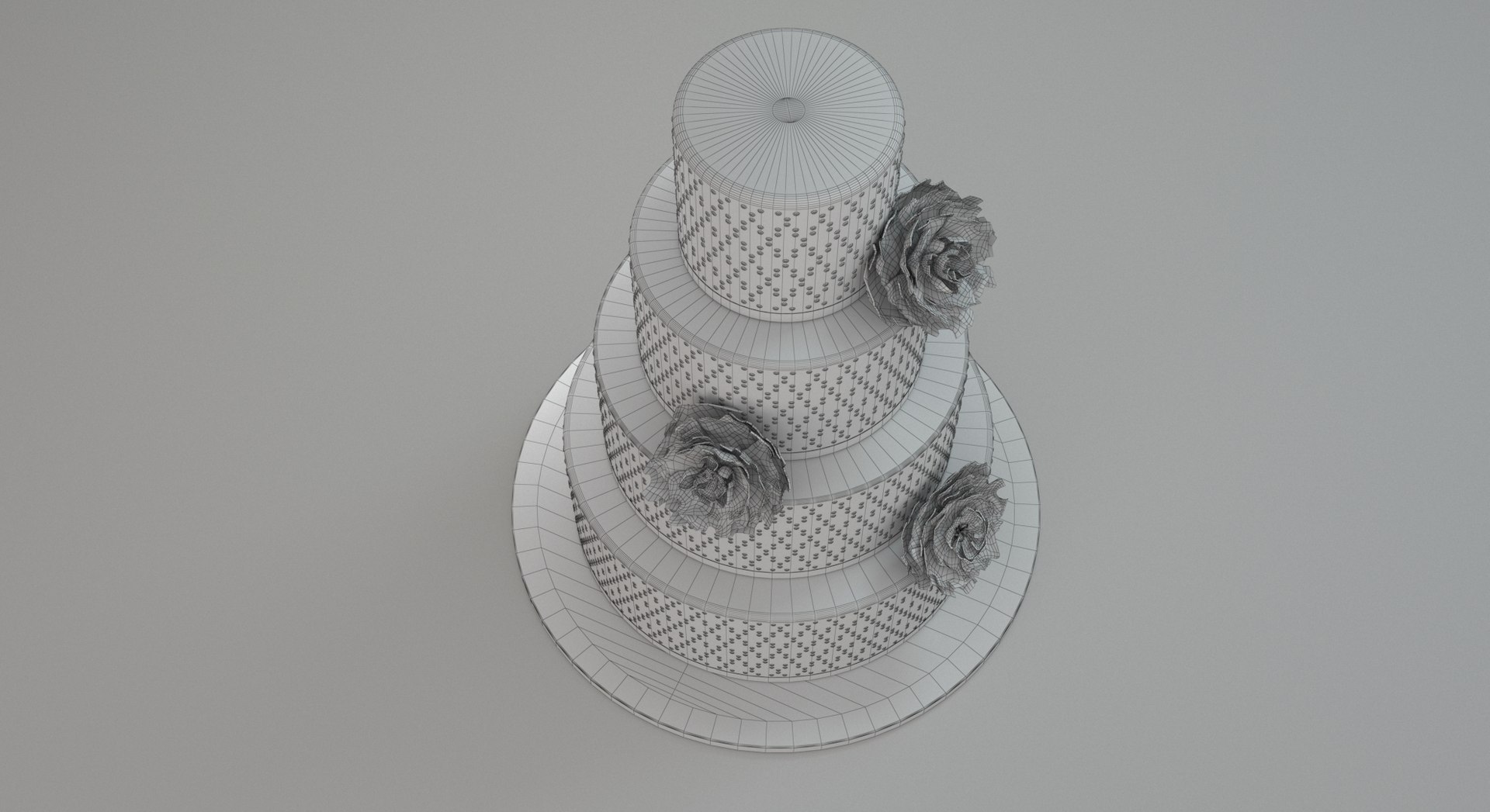 3D Wedding Cake - TurboSquid 1507401