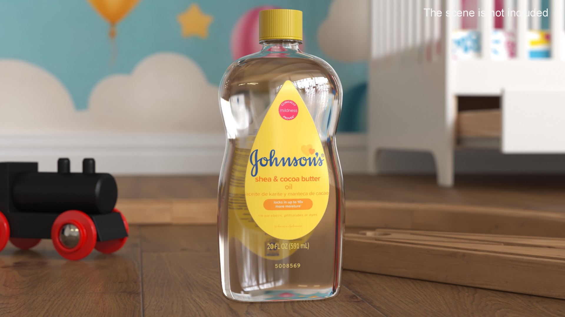3D Johnsons Oil Bottle Yellow - TurboSquid 2314672