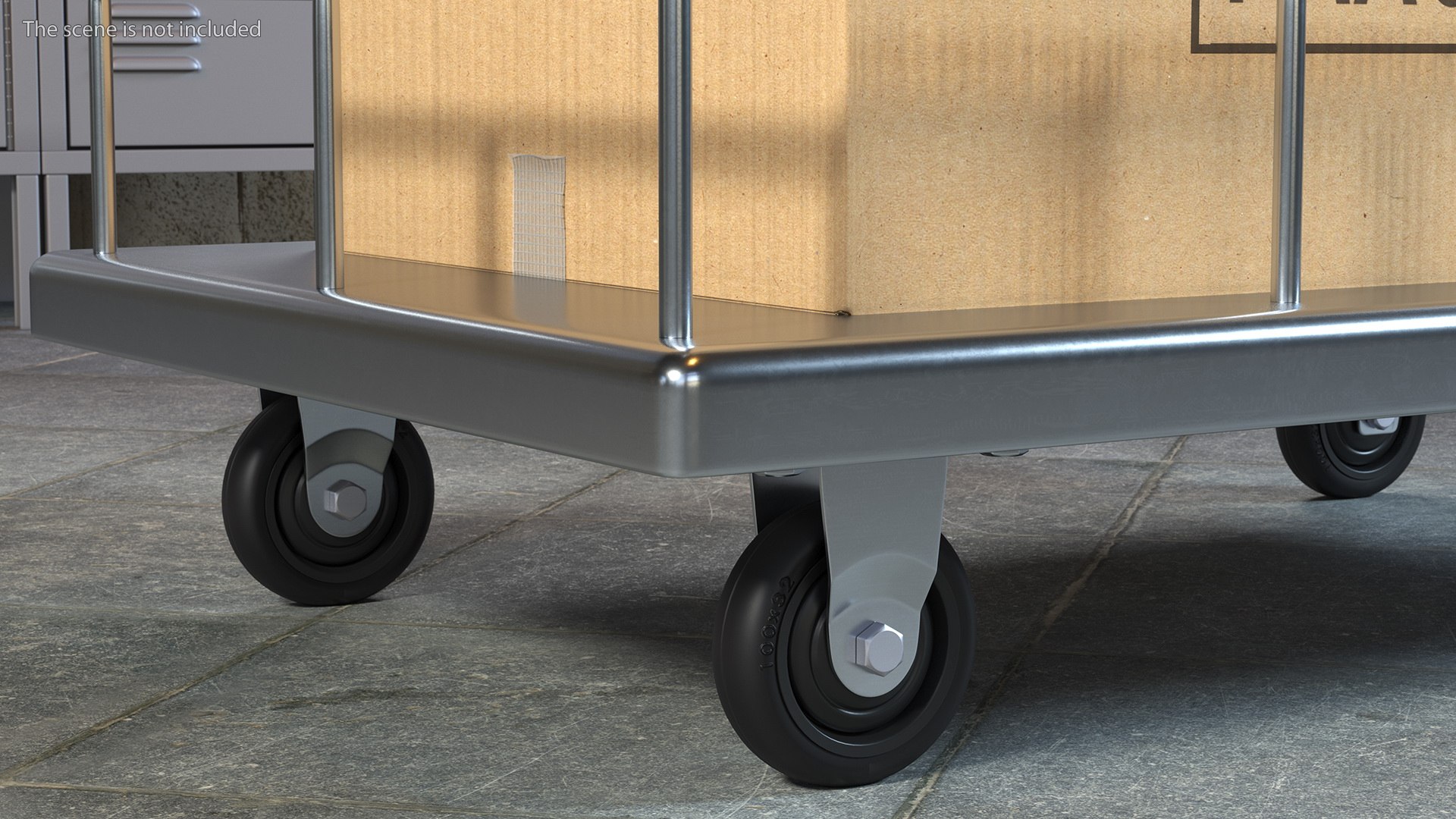 Trolley Low Platform Railing with Cardboard Boxes model - TurboSquid ...