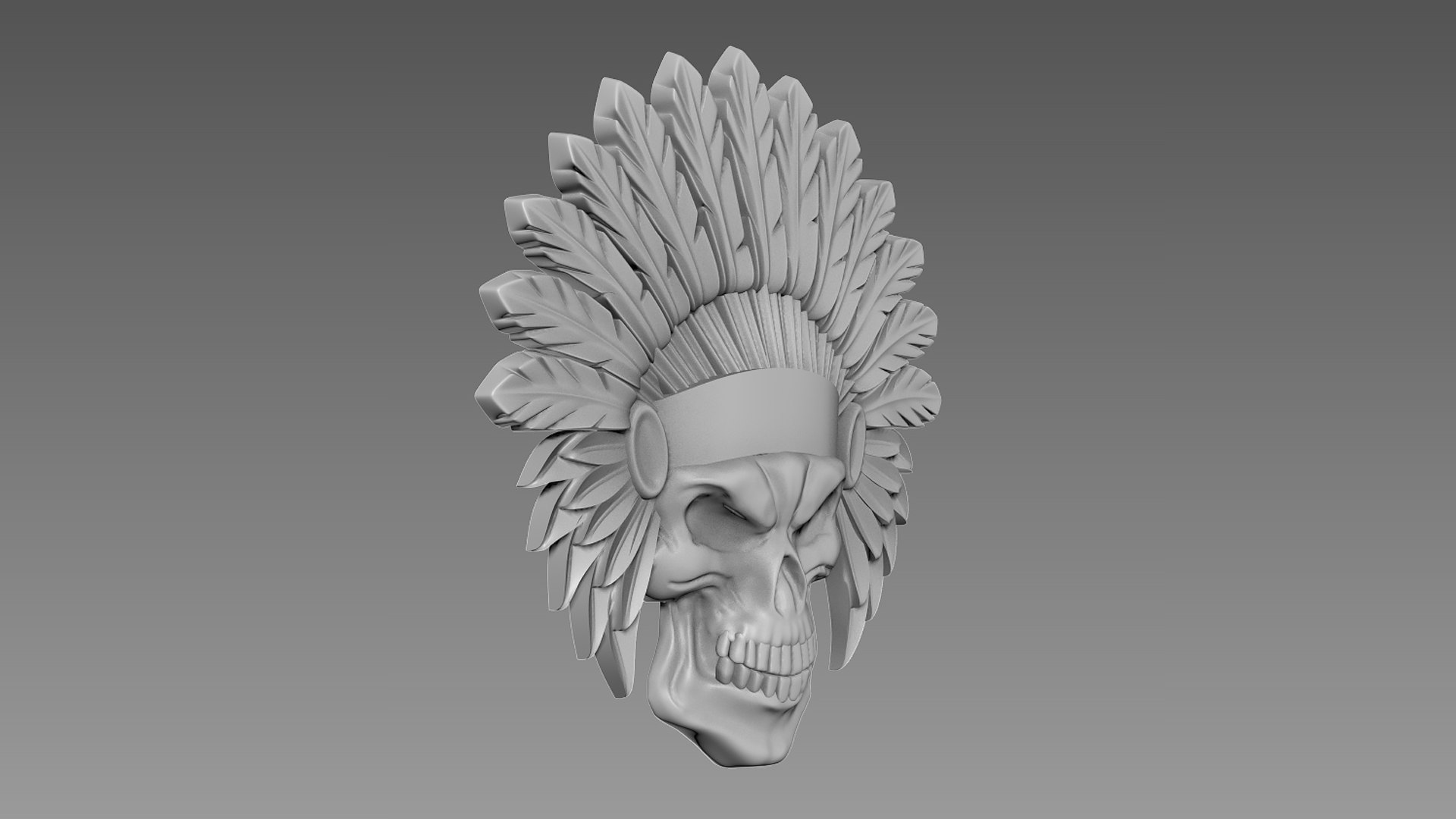 3D Scull Bas-relief Model - TurboSquid 2100341