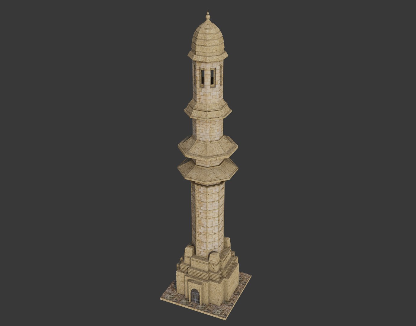 3D Ancient Indian Tower - TurboSquid 2337014