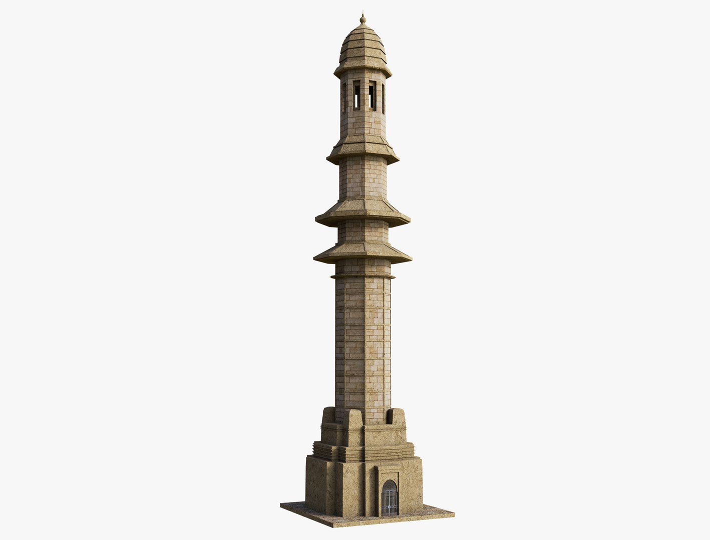 3D Ancient Indian Tower - TurboSquid 2337014