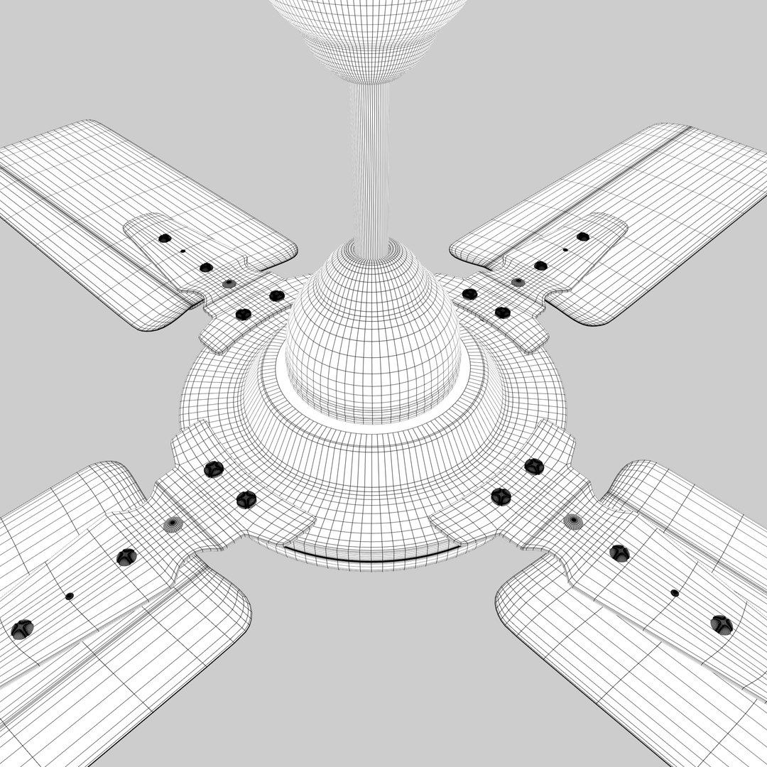 3D Ceiling Fan Model - TurboSquid 2142418