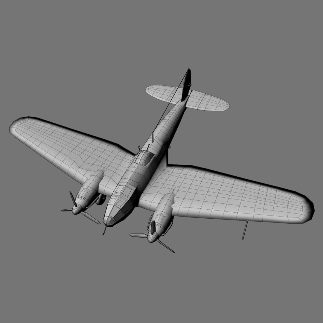 3d Model Of Heinkel 111