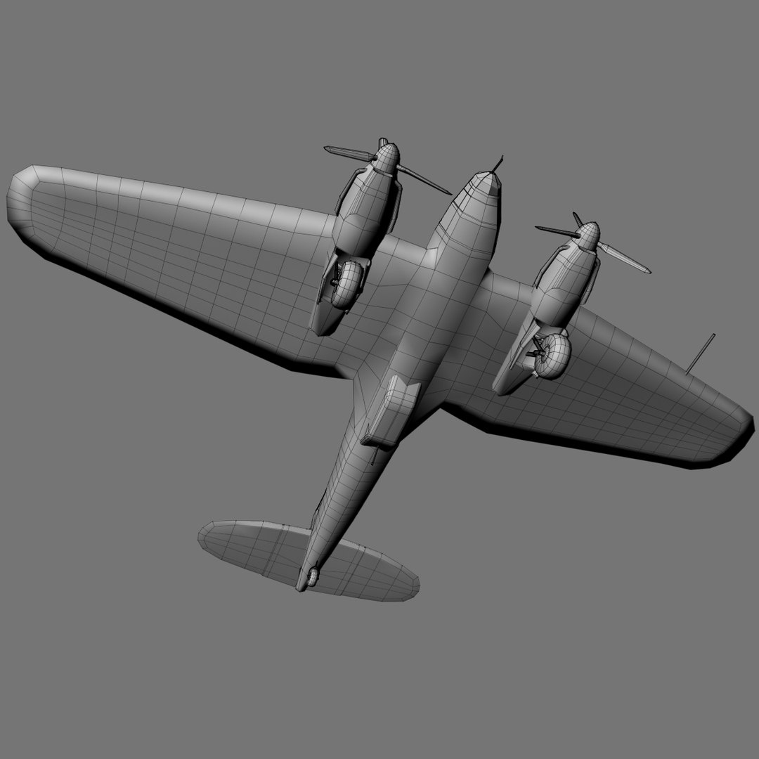3d Model Of Heinkel 111