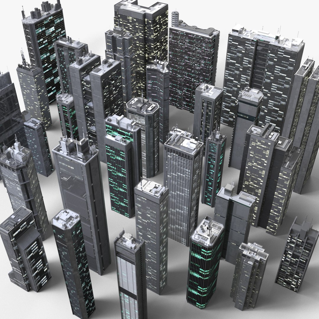 3D Akira Buildings Model Pack Model - TurboSquid 2413508