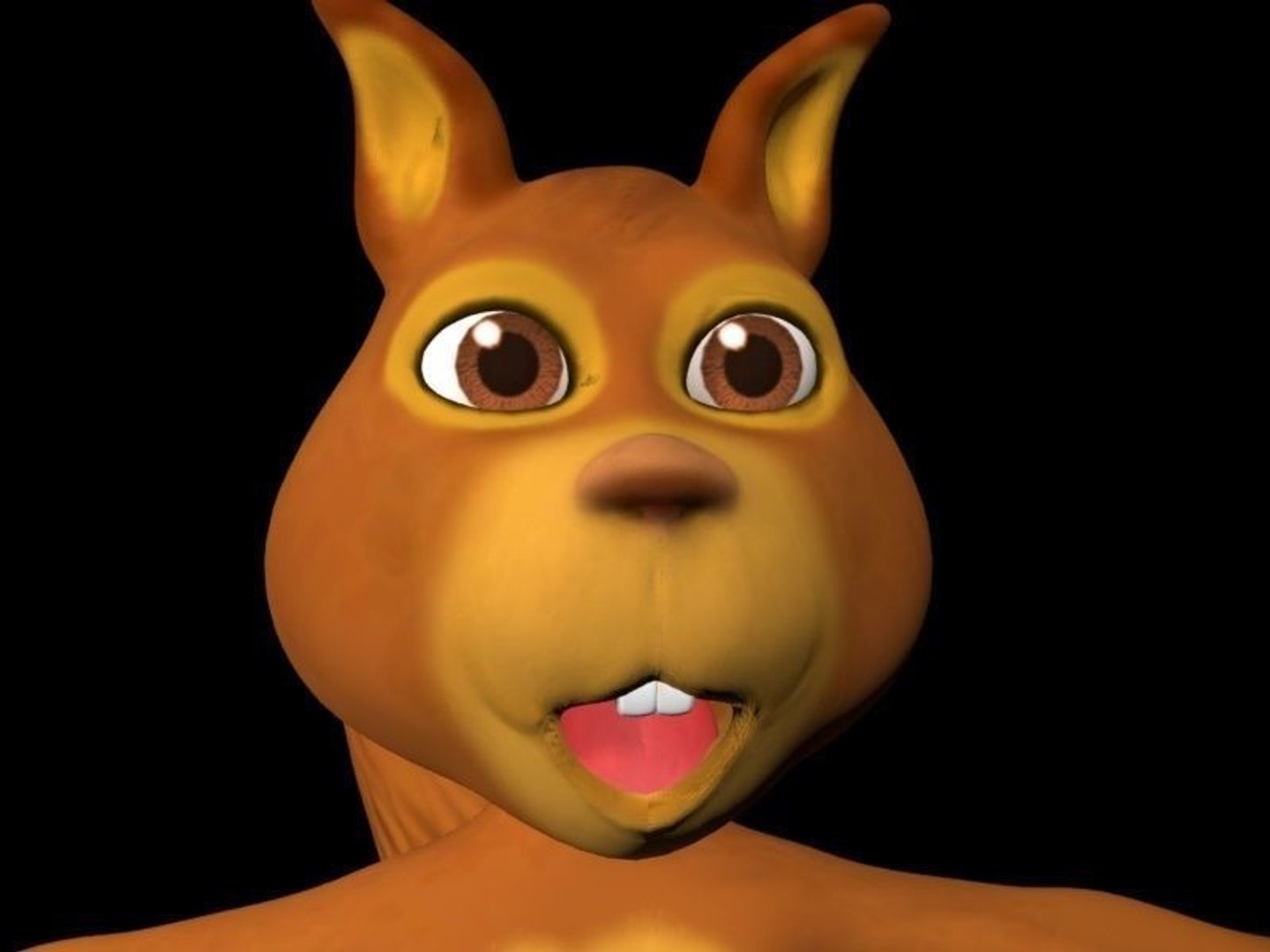 Squirell cartoon 3D model - TurboSquid 1393578