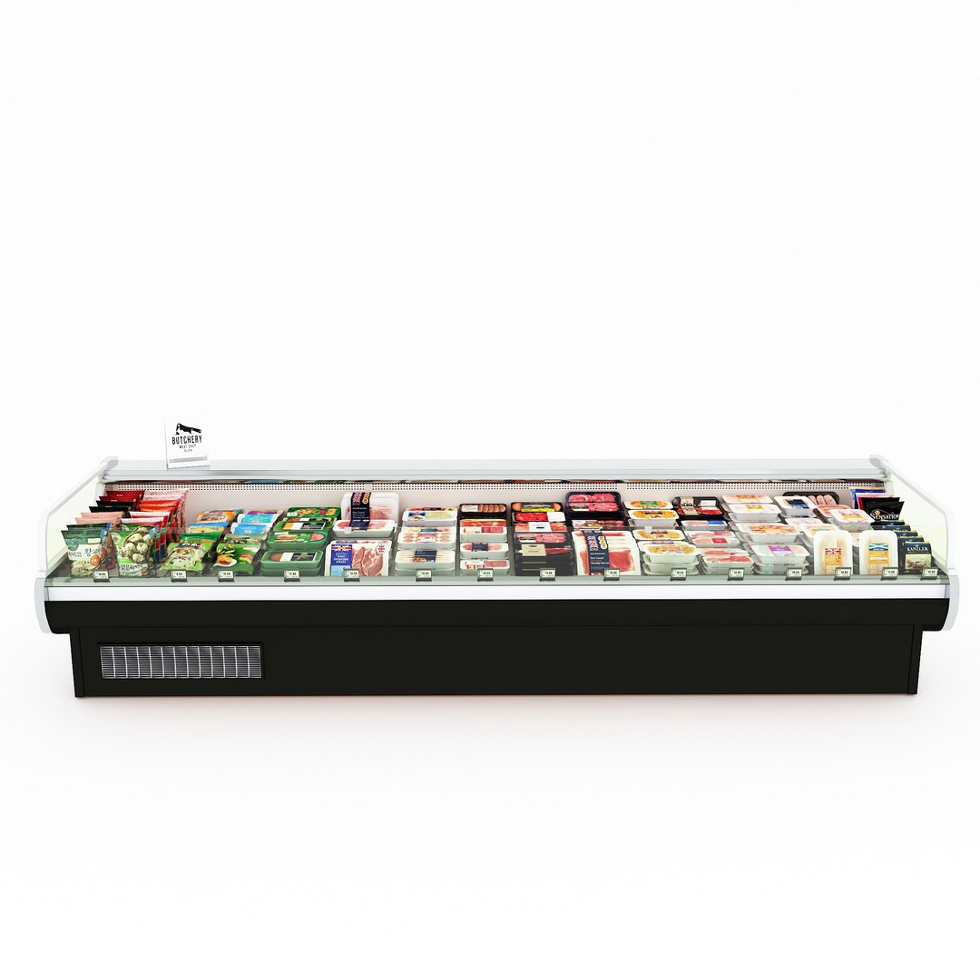 3D Meat And Poultry Display LB07 Model - TurboSquid 2030613