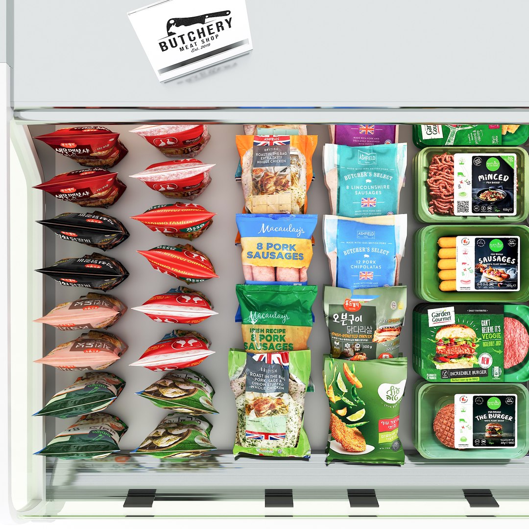 3D Meat And Poultry Display LB07 Model - TurboSquid 2030613