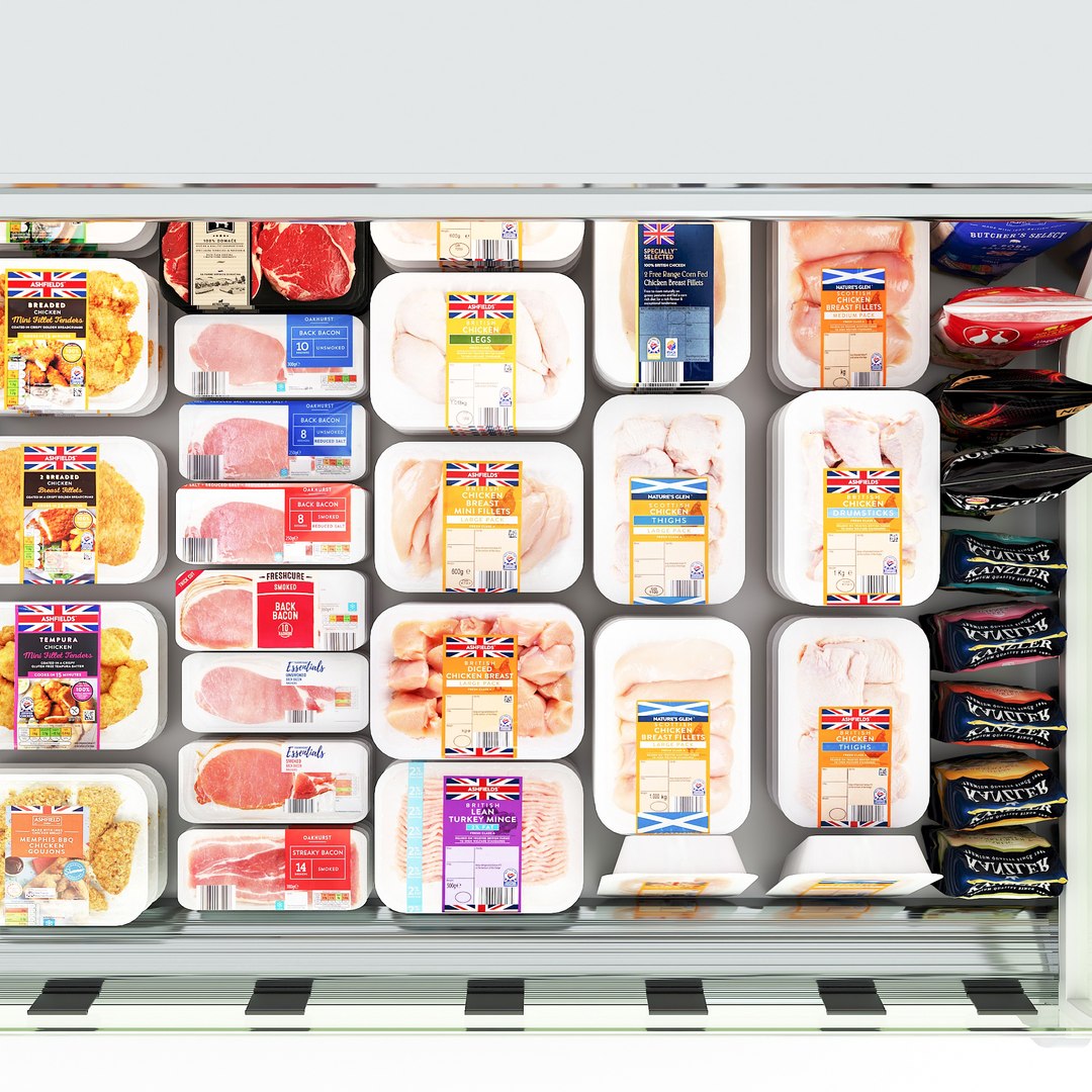 3D Meat And Poultry Display LB07 Model - TurboSquid 2030613