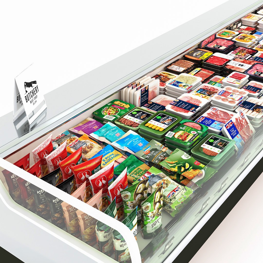 3D Meat And Poultry Display LB07 Model - TurboSquid 2030613