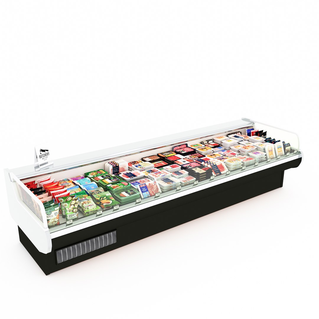 3D Meat And Poultry Display LB07 Model - TurboSquid 2030613