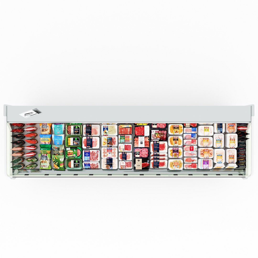 3D Meat And Poultry Display LB07 Model - TurboSquid 2030613