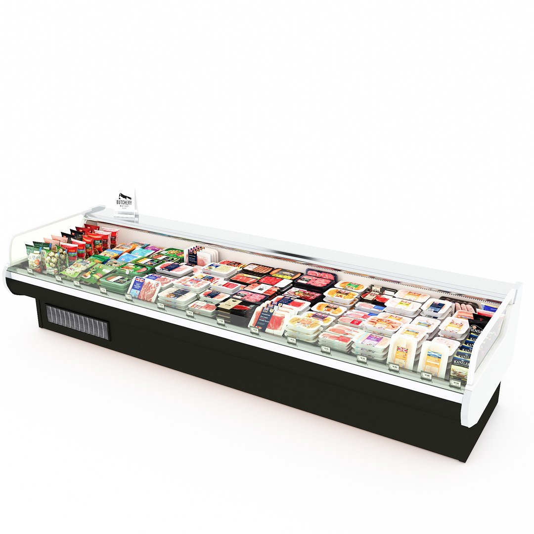 3D Meat And Poultry Display LB07 Model - TurboSquid 2030613