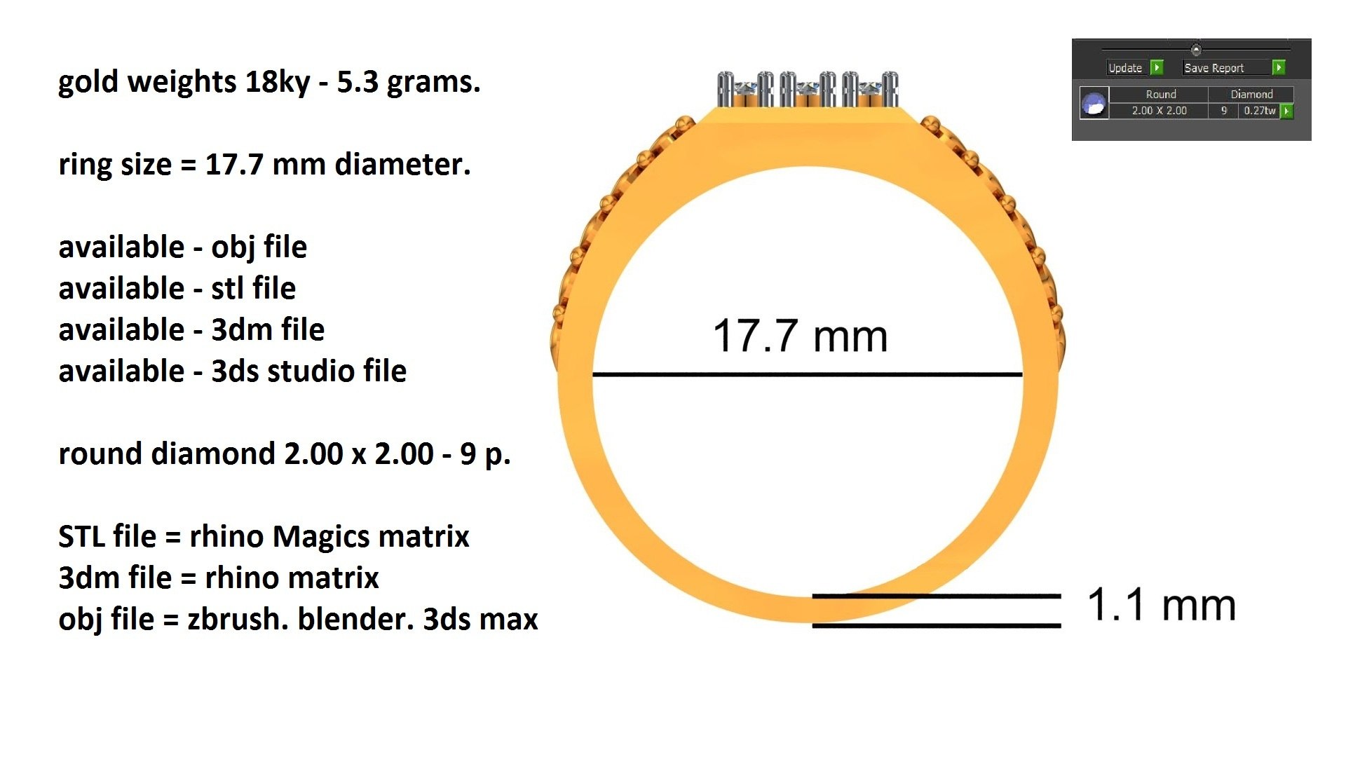 Gents Ring 3D Model - TurboSquid 2014026