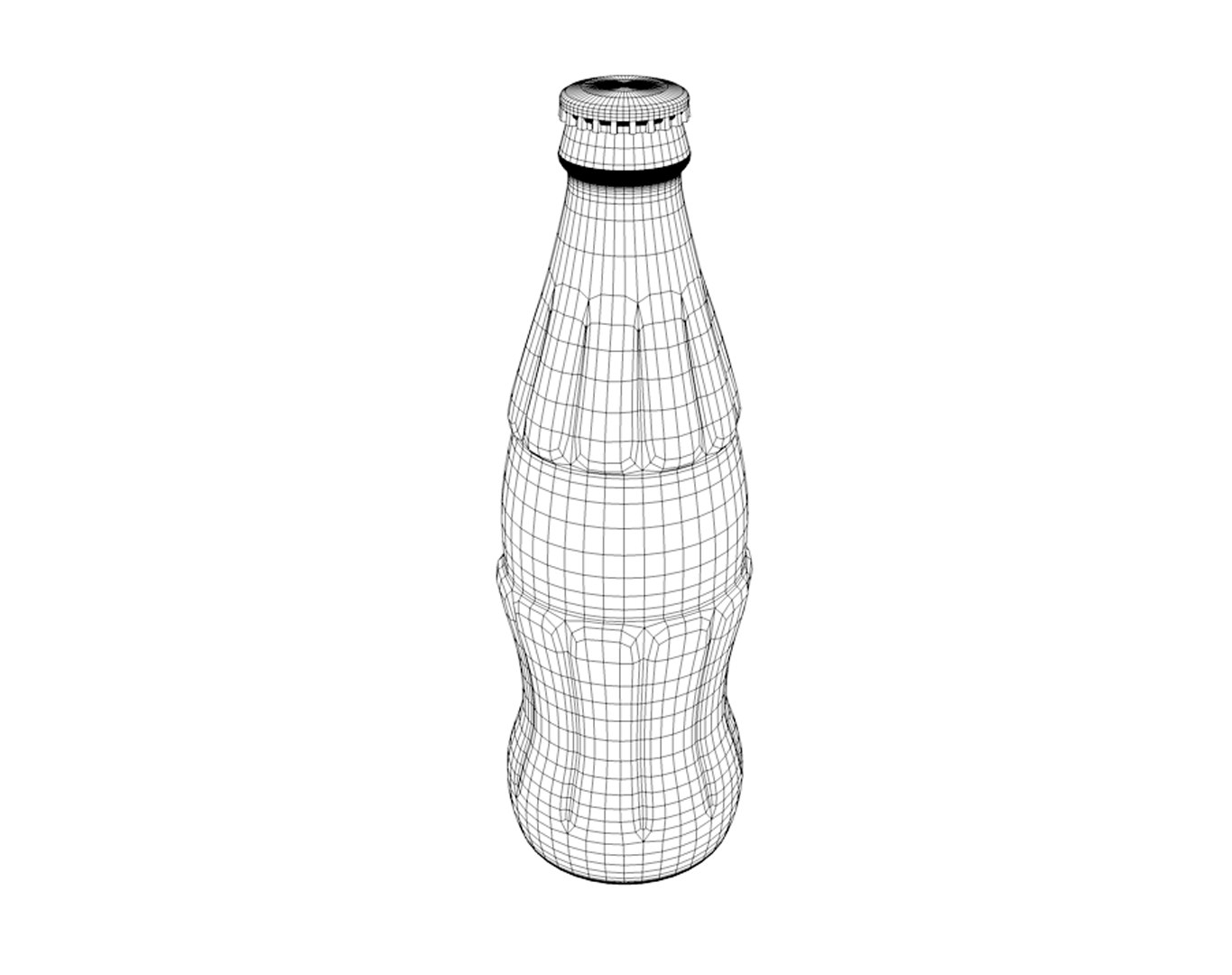 3d coca cola bottle model