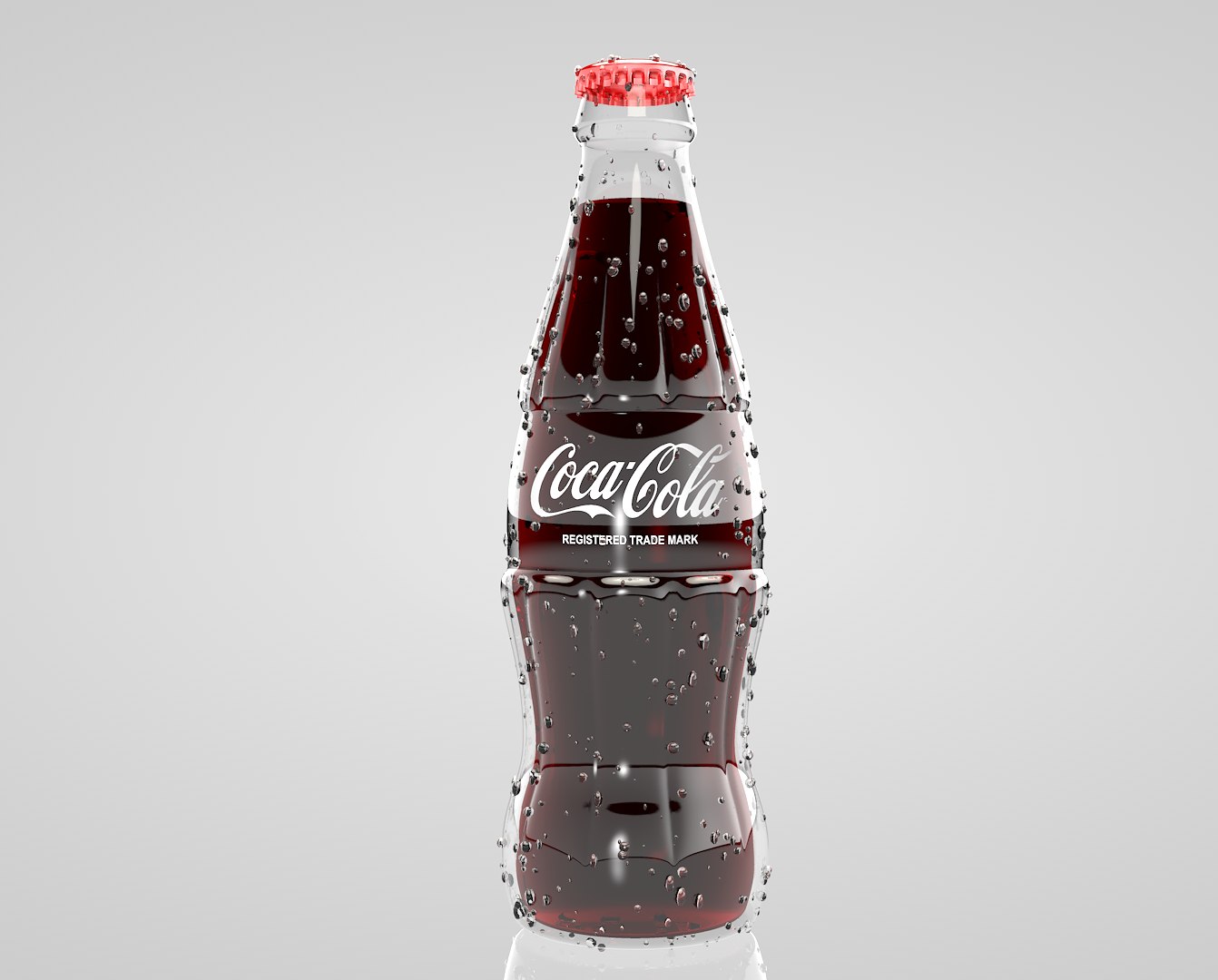 3d coca cola bottle model