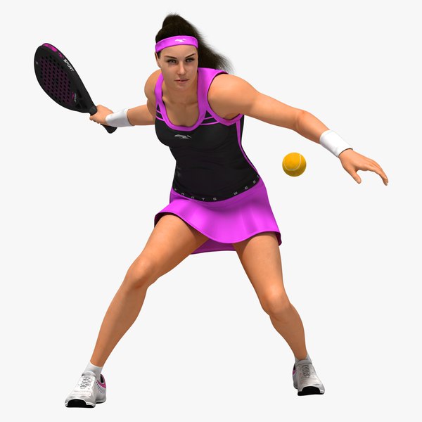 modelo 3d Jugadora de pádel animada HQ - TurboSquid 1816287