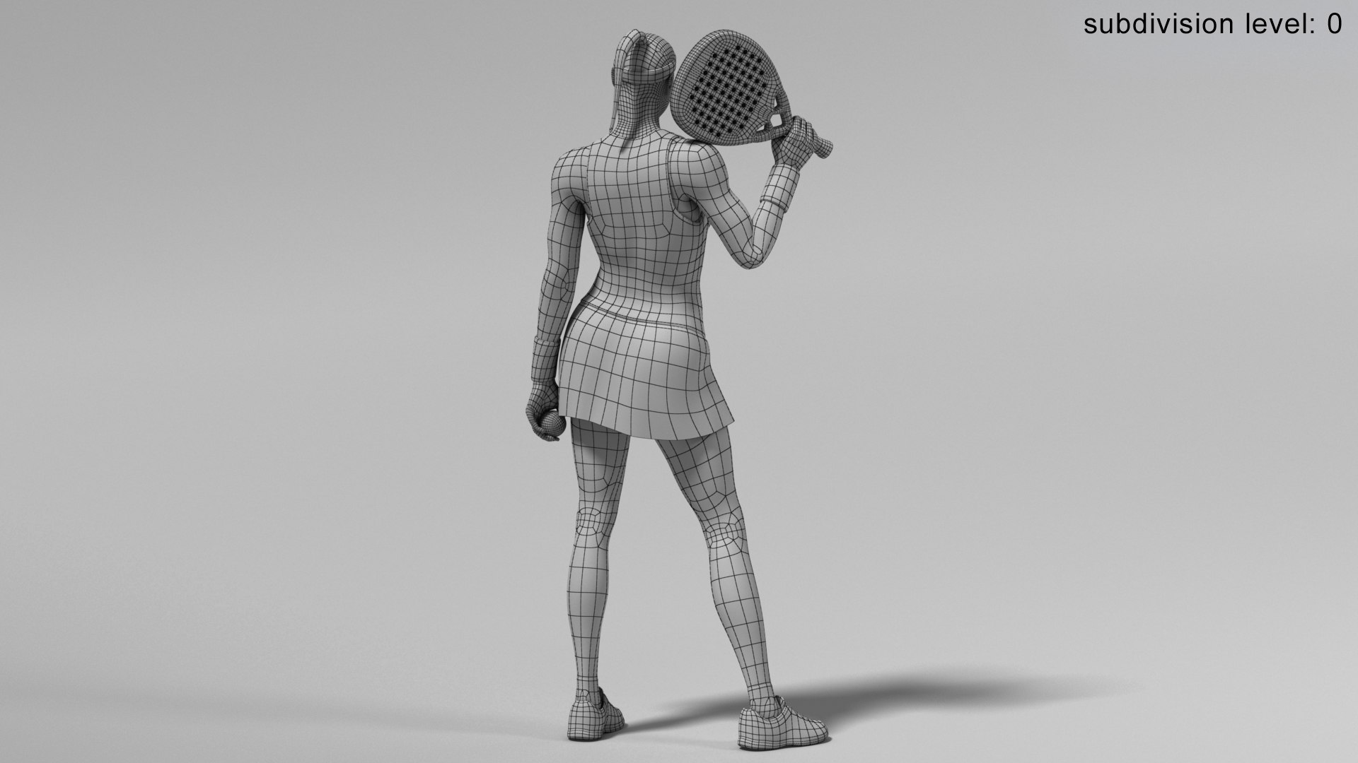 3D Female Padel Player Animated HQ Model - TurboSquid 1816287
