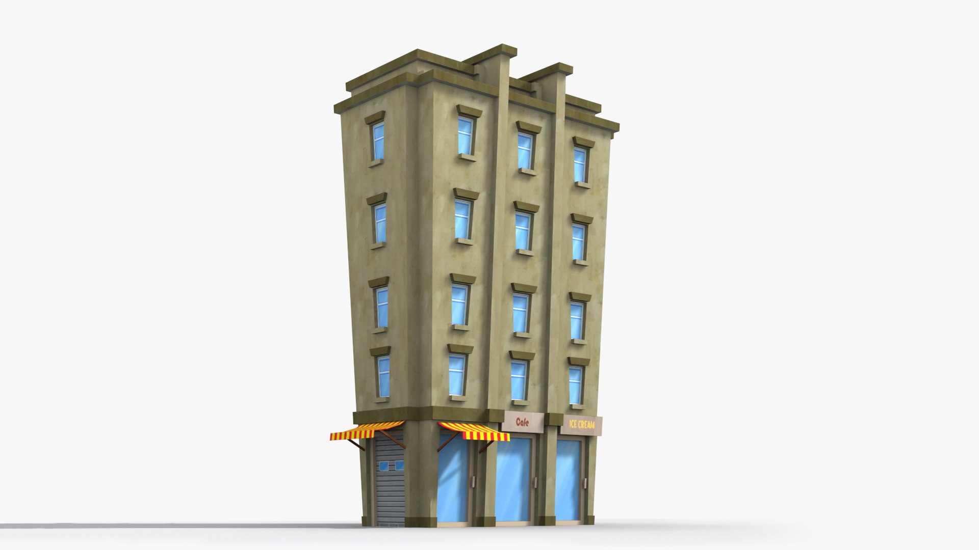3D Cartoon Building X18 - TurboSquid 1833110