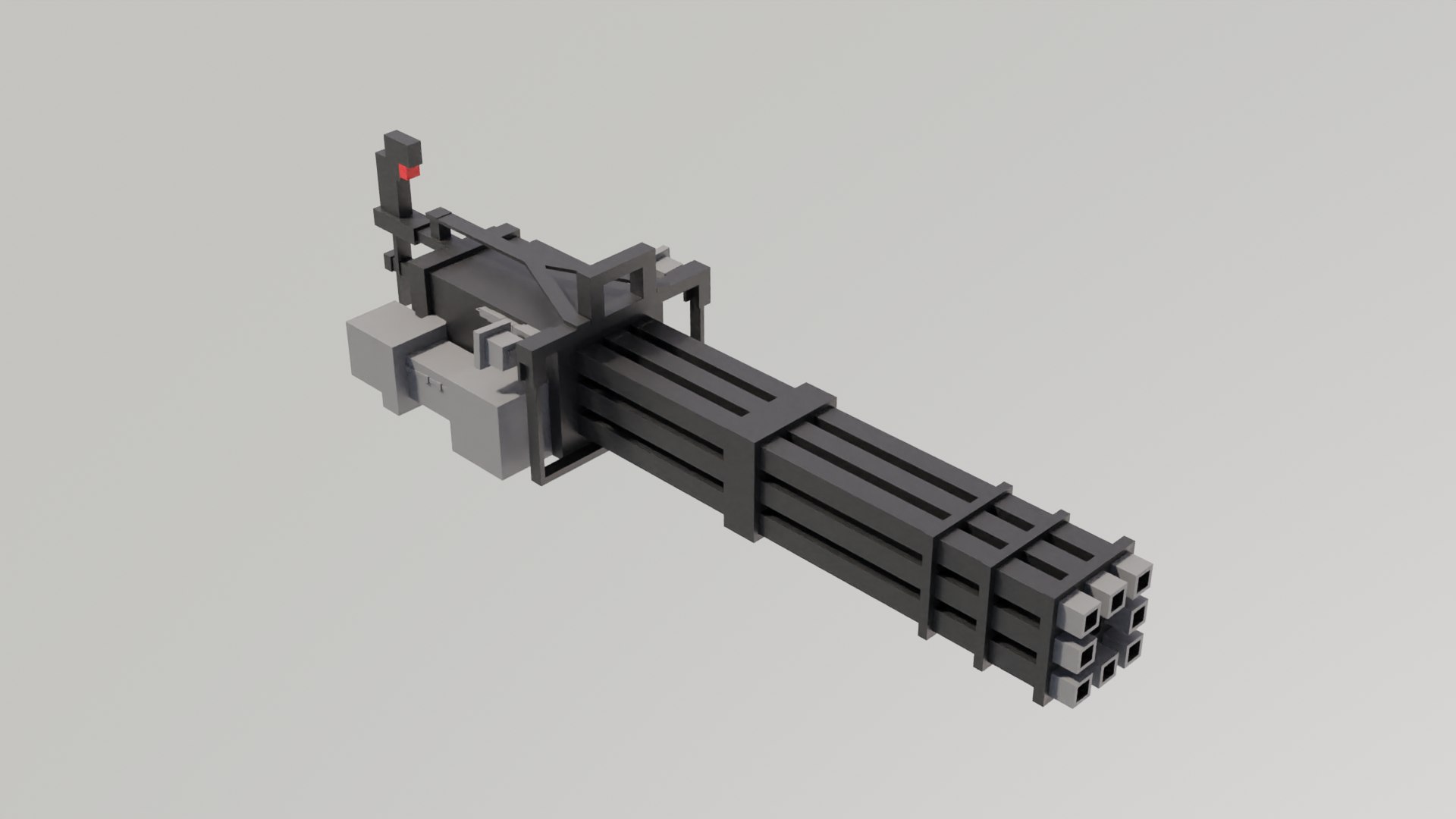 3D Minigun LowPoly M134 Vulcan Model - TurboSquid 1863523