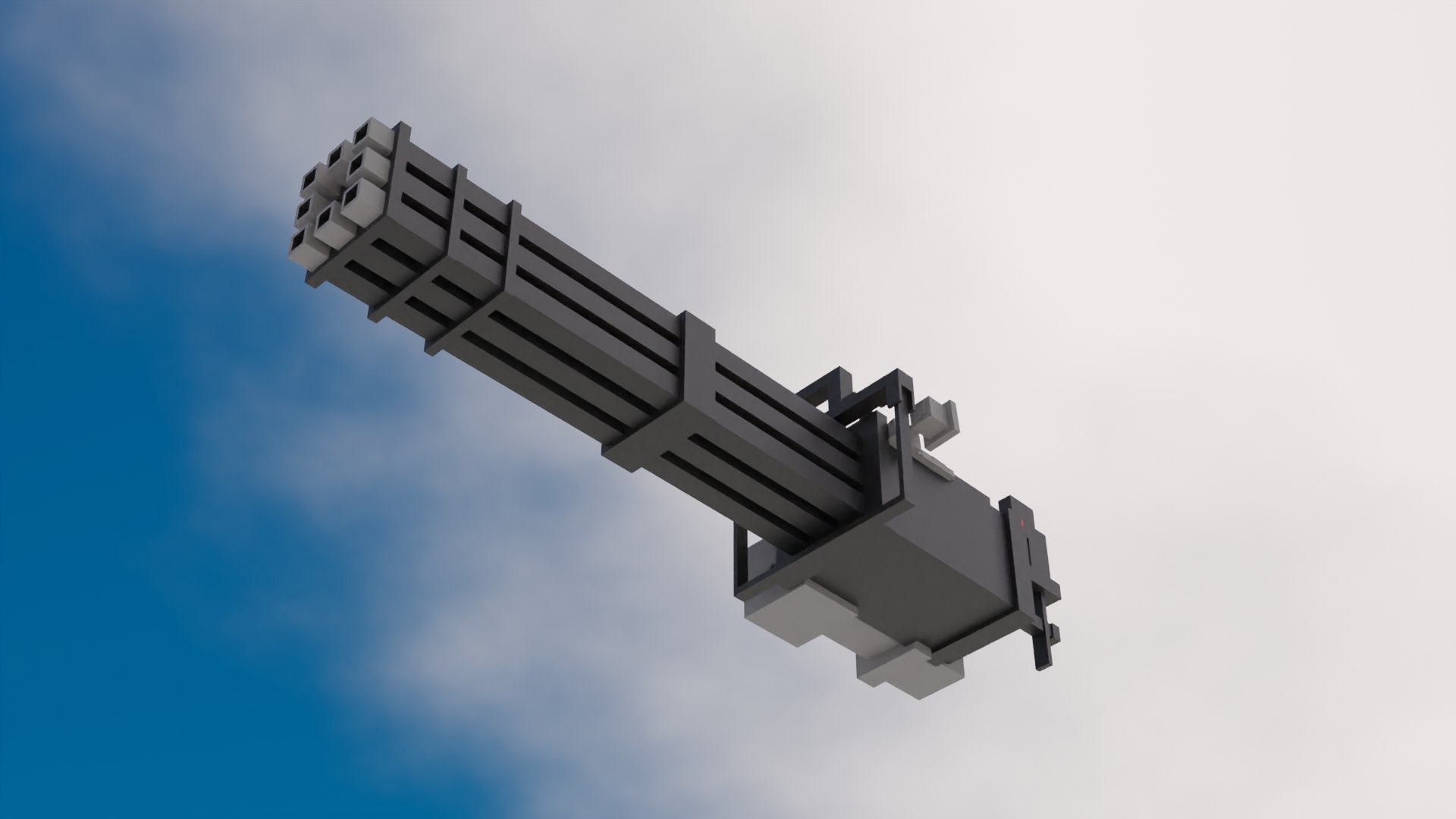 3D Minigun LowPoly M134 Vulcan Model - TurboSquid 1863523