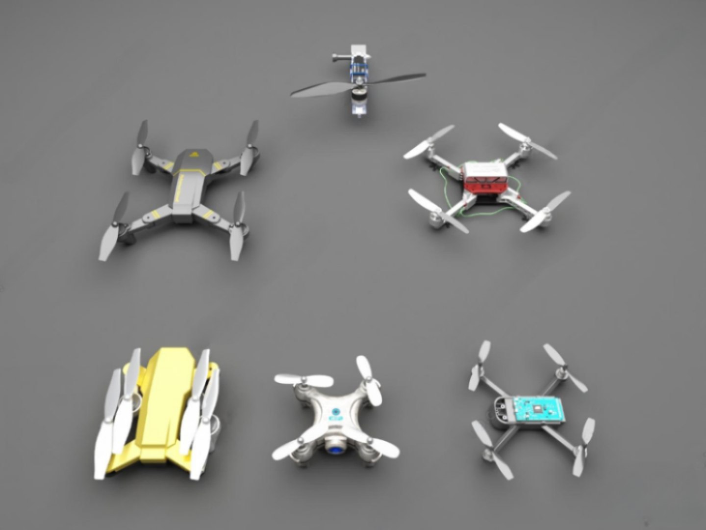 3D Quadcopter Drones Collection Aircraft Drone - TurboSquid 2397534