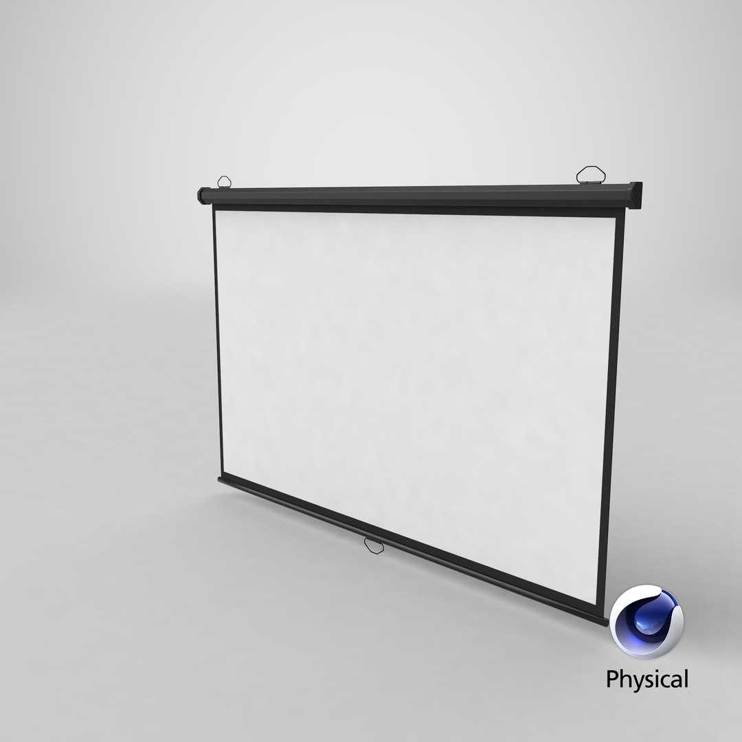 Projector Screen 3D Model - TurboSquid 1431527